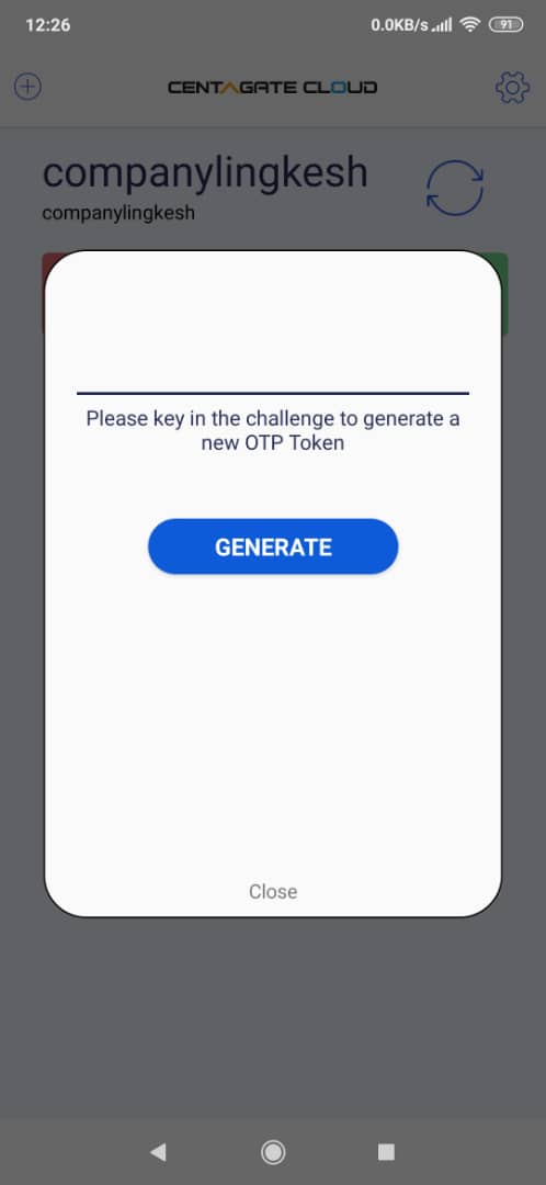 CR OTP Authentication