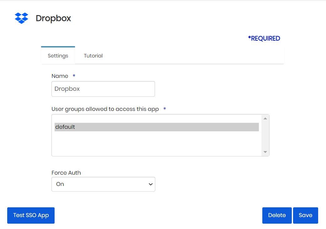 Single-Sign-On (SSO)